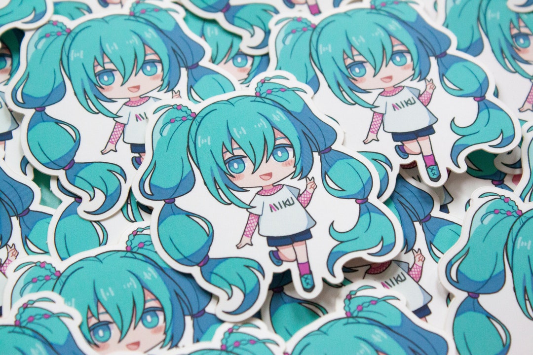 Hatsune Miku Vocaloid Streetwear Miku Chibi Vinyl Sticker - Etsy