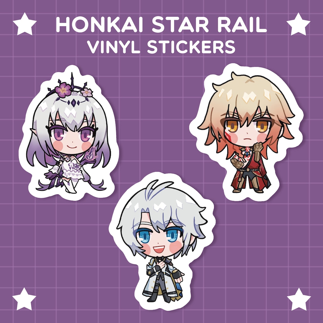 Honkai Star Rail HSR Castorice Phainon Mydei Amphoreus Vinyl Stickers ...