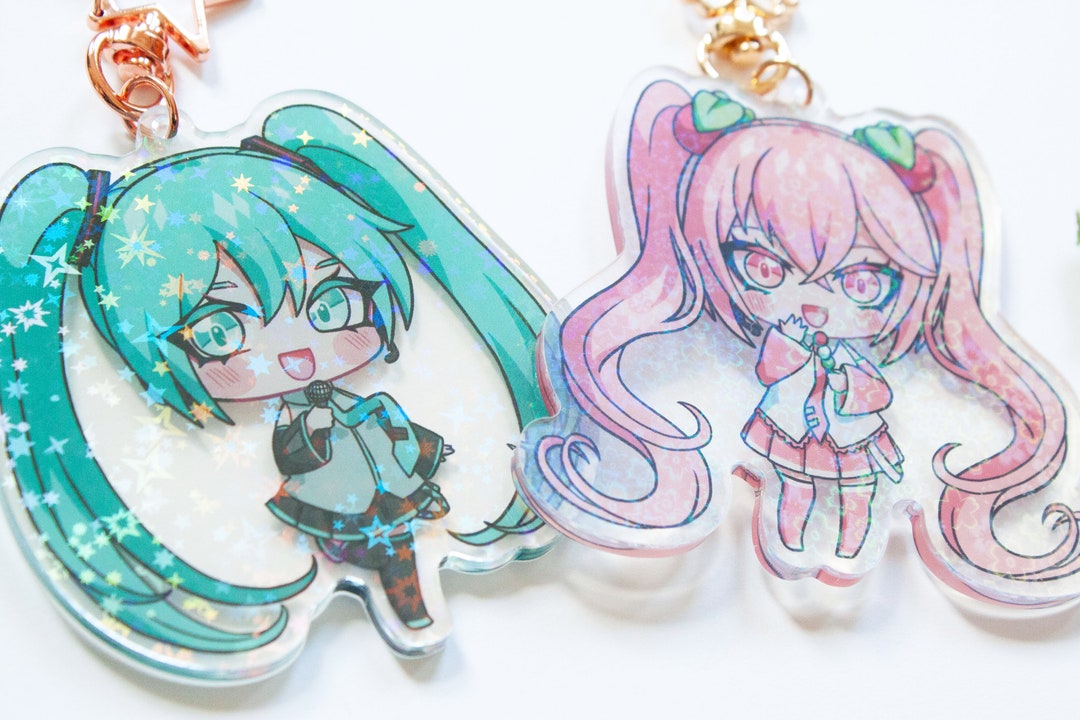 Hatsune Miku Vocaloid Project Sekai Chibi Acrylic Charm Keychains ...