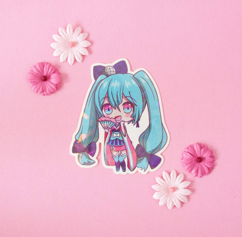 Hatsune Miku Vocaloid Holographic Vinyl Stickers series 2 - Etsy