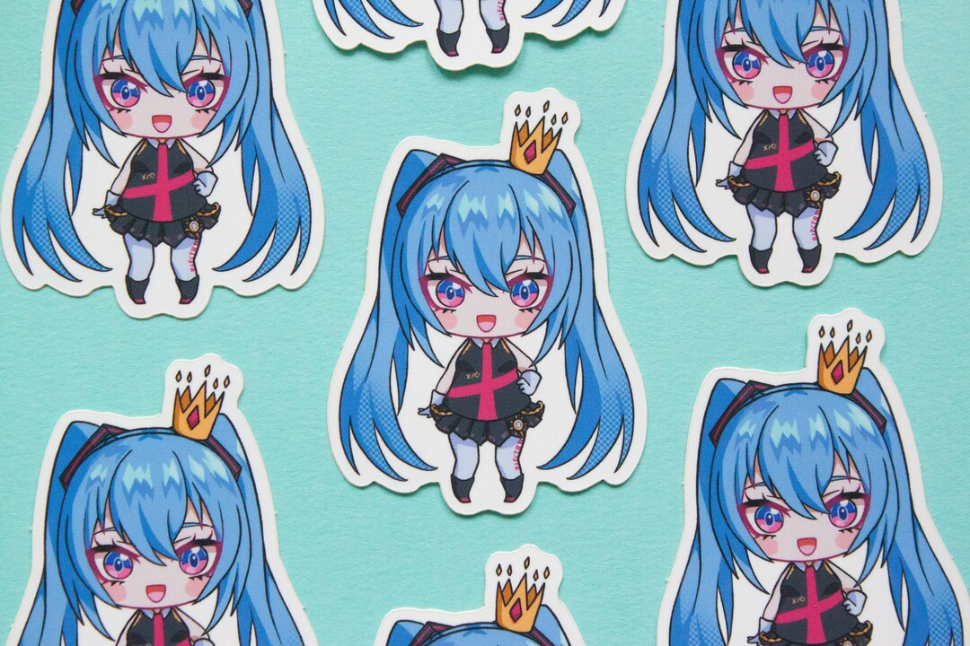 Hatsune Miku Vocaloid Vinyl Sticker (kimagure Mercy Miku) - Etsy