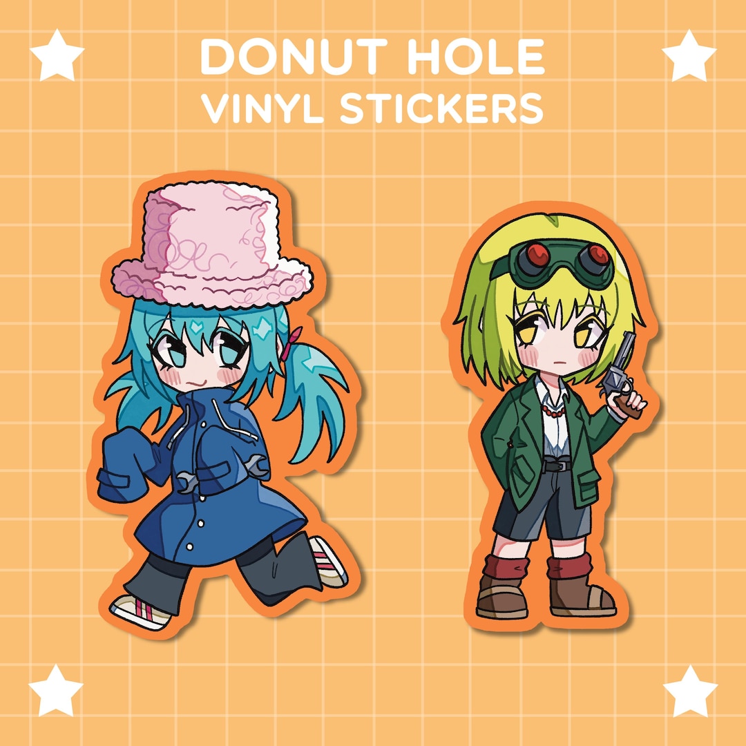 Hatsune Miku GUMI Vocaloid Donut Hole Vinyl Stickers - Etsy