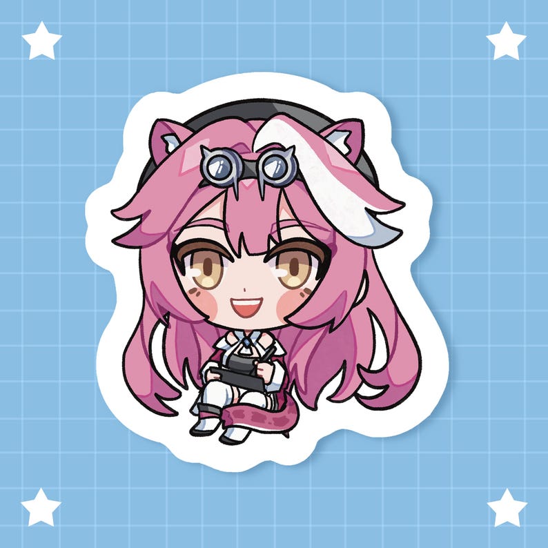 Hololive Vtuber Vinyl Stickers | Gawr Gura, Mori Calliope, Raora ...