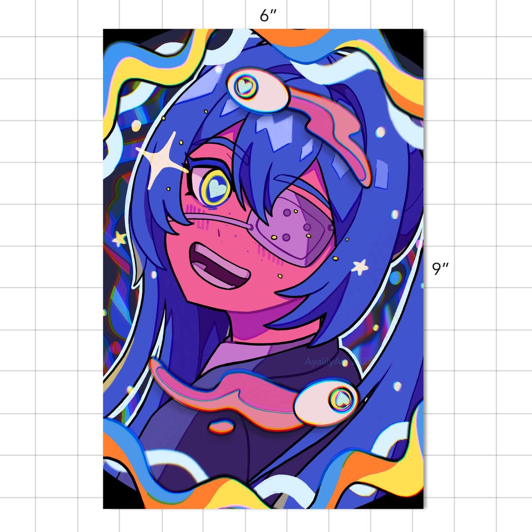 Hatsune Miku Vocaloid Monitoring Mini Poster Print - Etsy