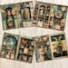 Curiosity Cabinet Junk Journal Papers and Cards, Printable Victorian ...