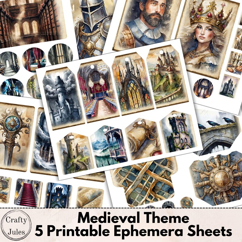 Medieval Scrapbook - Etsy