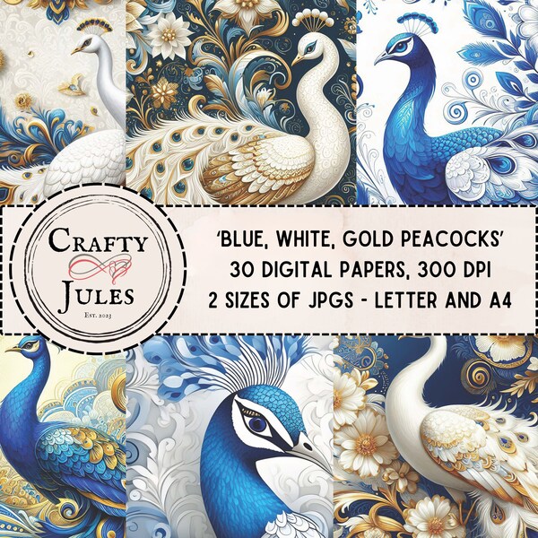 Peacock Papers - Etsy