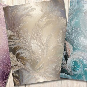Frosted Glass Digital Papers 20 Printable Decorative Frosty Effect ...