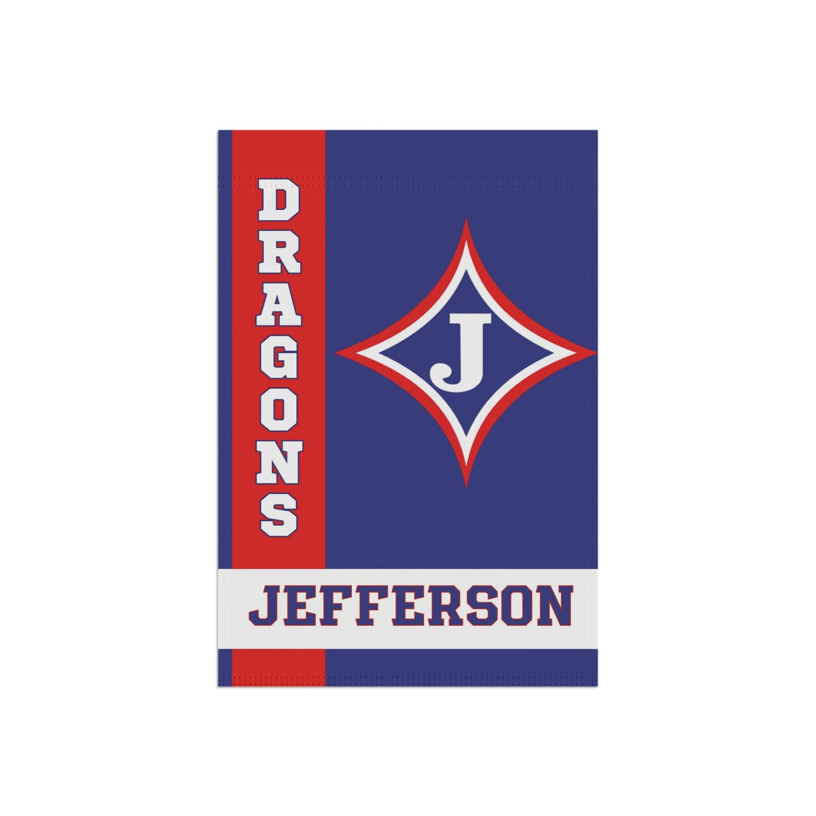 Jefferson Dragons 12" X 18" in Team Profile Garden Flag - Etsy