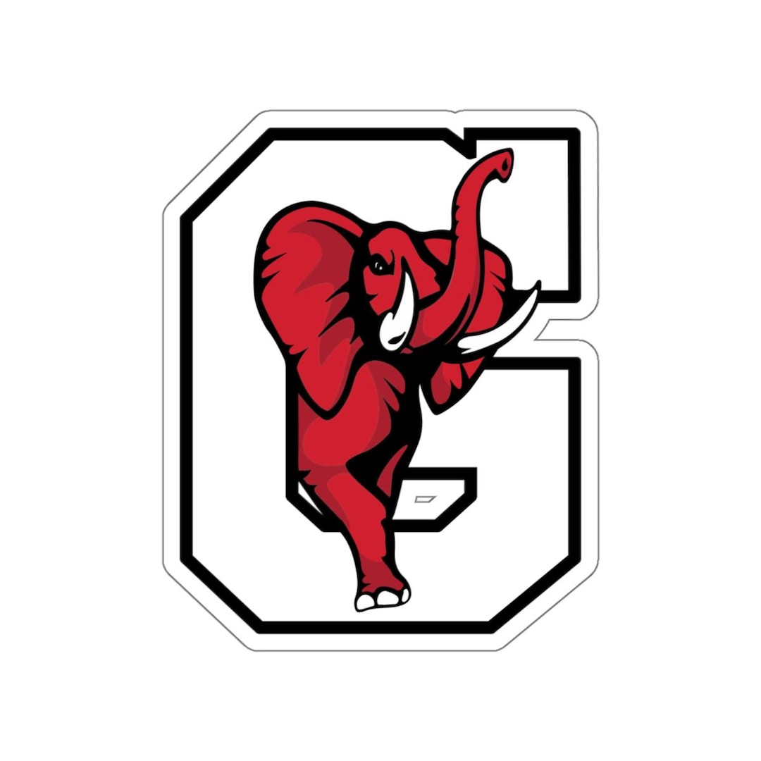 Gainesville Red Elephants 4"x4" Team Logo Decal - Etsy