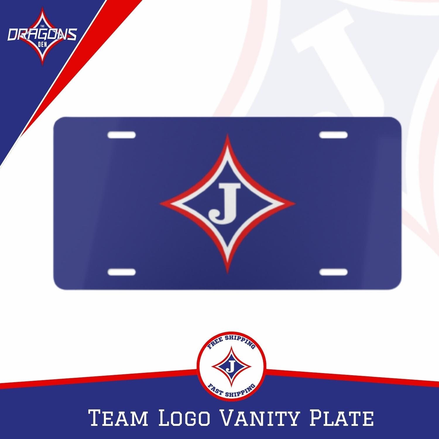 Jefferson Dragons Team Logo Vanity License Plate - Etsy