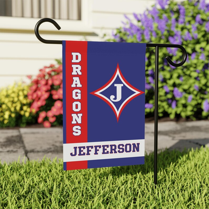 Jefferson Dragons 12" X 18" in Team Profile Garden Flag - Etsy