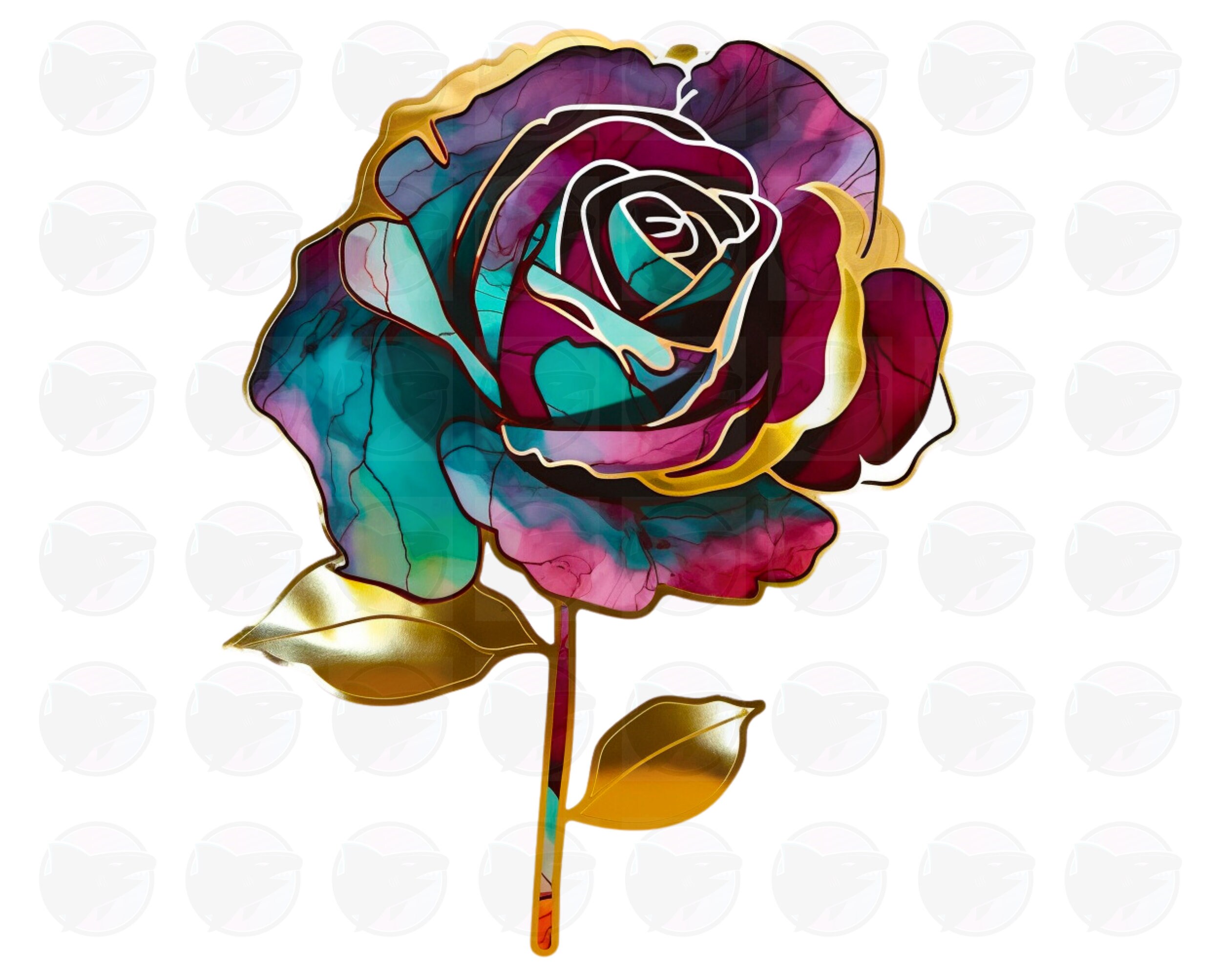 Colorful Roses and Tulips Digital Sticker Bundle - Floral Journal Stickers - PNG Files - Digital ...