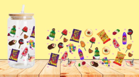 Takis and Hot Candy UVDTF Transfer Cup Wrap - Etsy