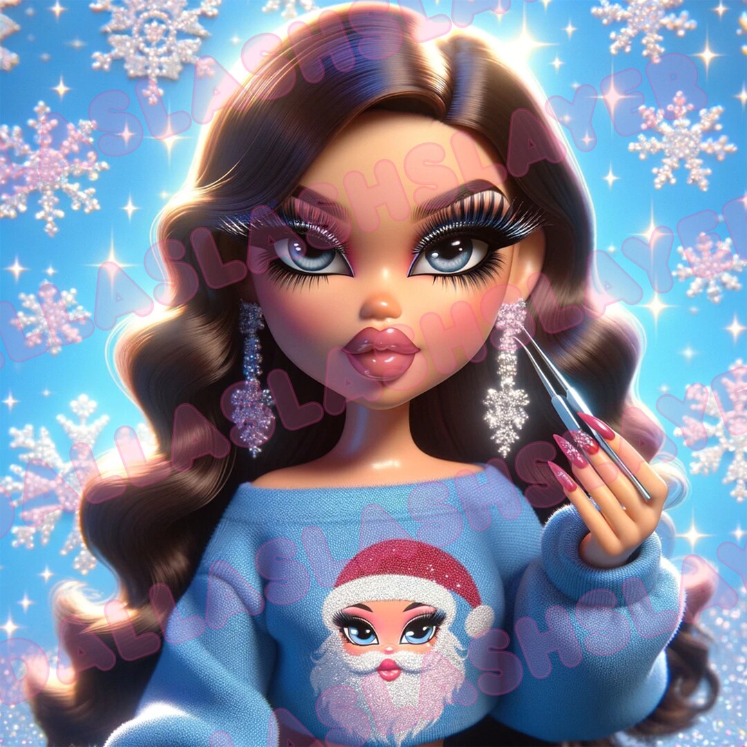 Lash Tech Doll Cartoon Holding Tweezers, Beauty Logo, Doll Avatar, Lash ...