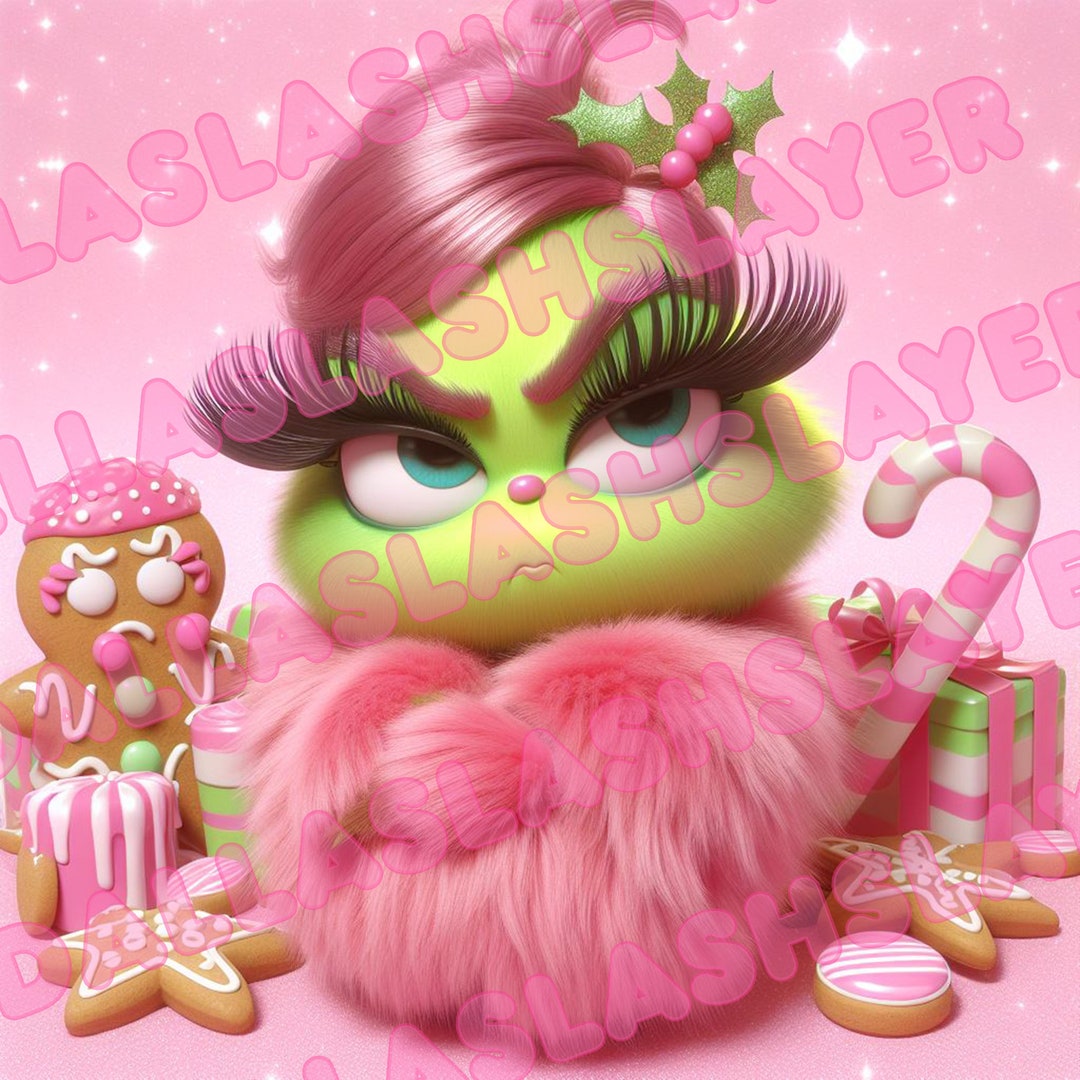 Pink Bougie Grinch Pink Png File Grinch Pink Bougie Grinch Christmas Grinch Png Christmas Grinch