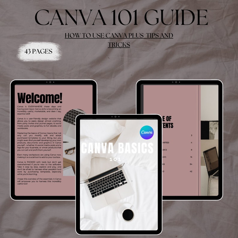 Canva Crash Course, Canva 101 , Canva Guide - Etsy