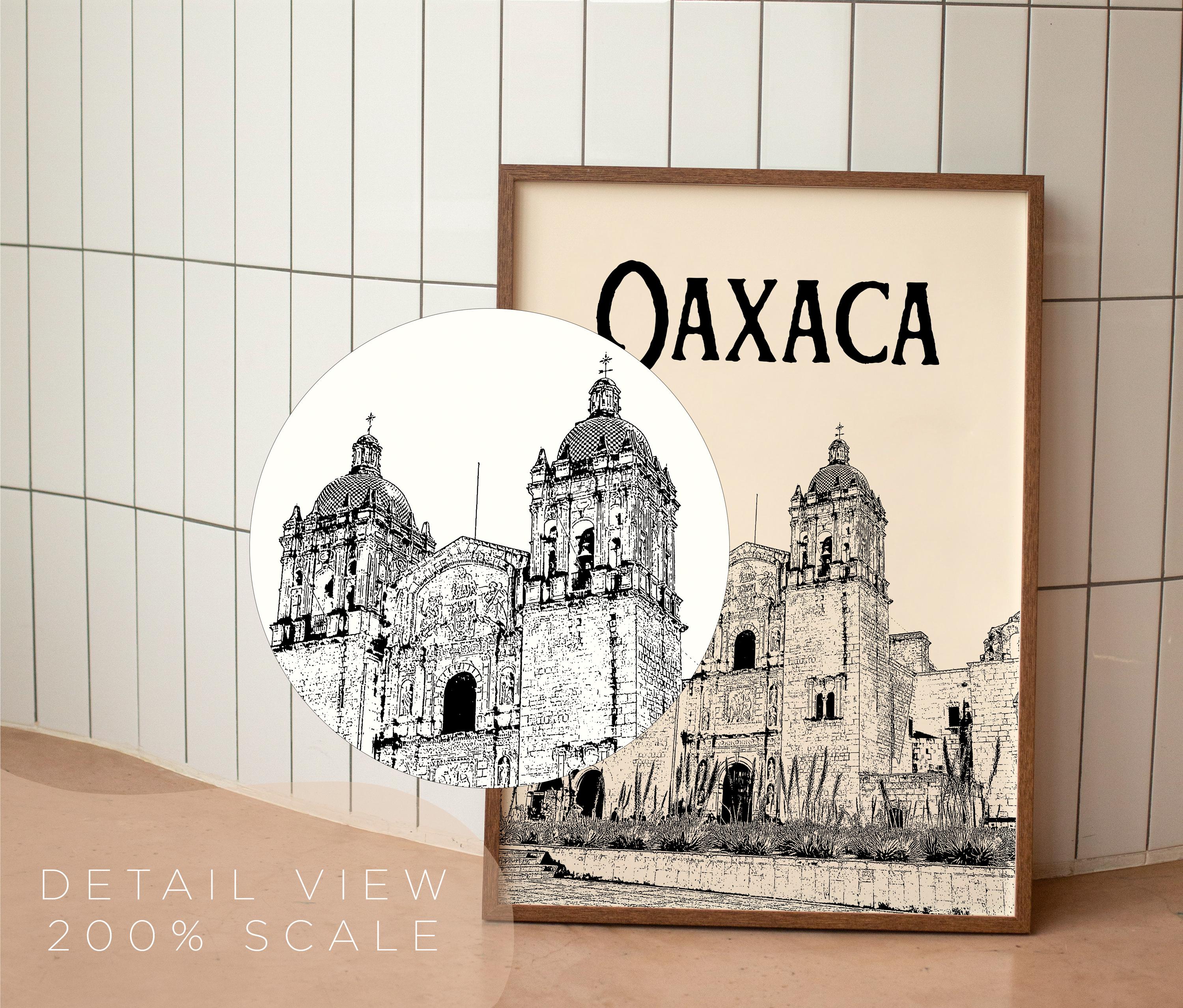 Oaxaca Print Mexican Print Mexican Location Wall Art Print Mexico ...