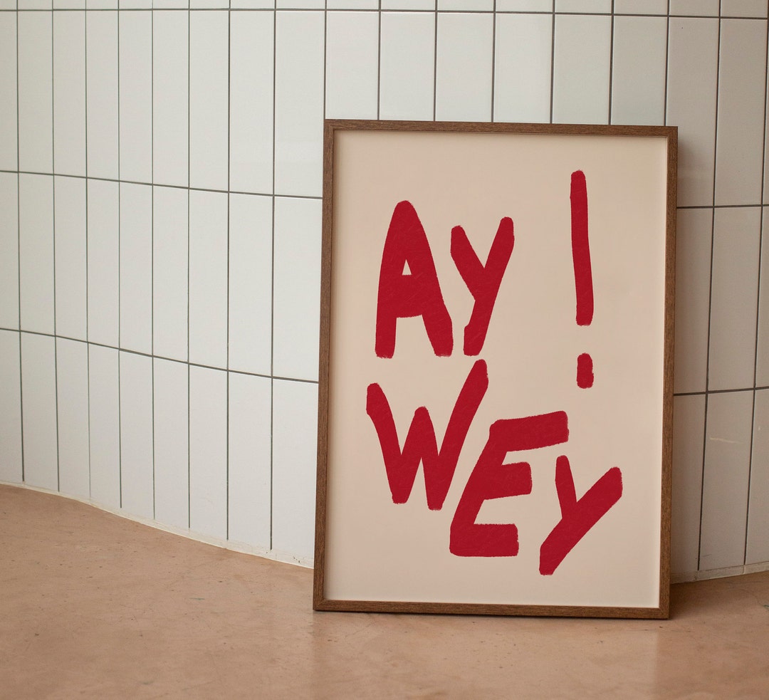 Ay Wey Printable Vintage Mexican Print Mexican Slang Wall Art Trendy ...