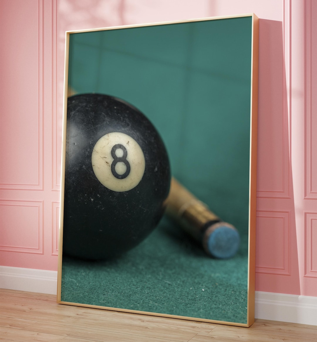 8 Ball Print 8 Ball Photo Print Lucky You Print 8 Ball Art Preppy Wall ...