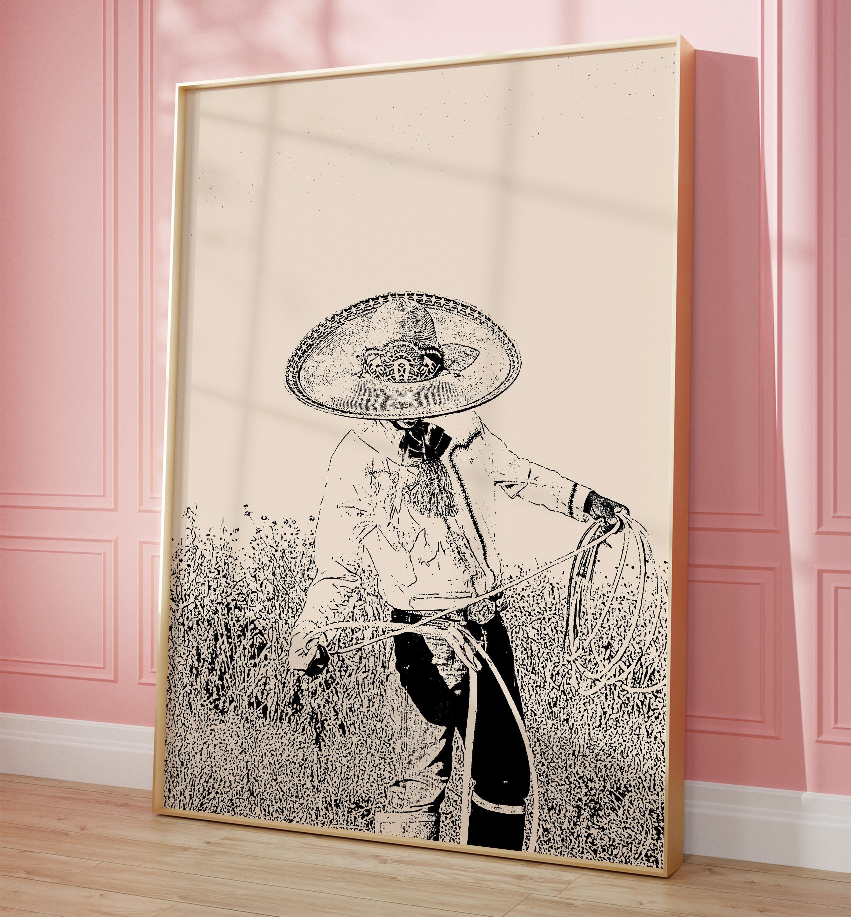 Charro Mexicano Print Chicano Printable Mexican Wall Art Folklore Print ...