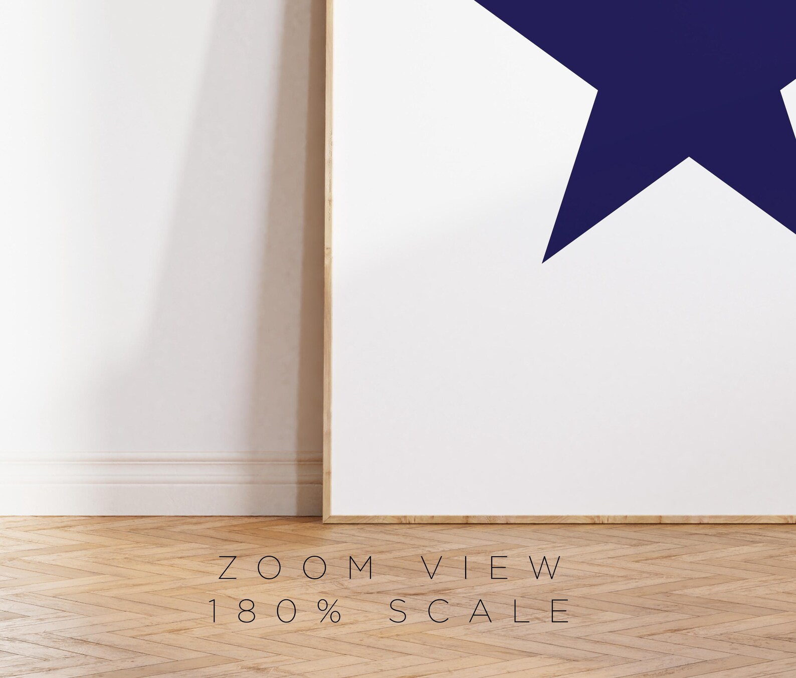 Navy Blue Star Wall Art Aesthetic Wall Art Blue Art Print Aesthetic ...
