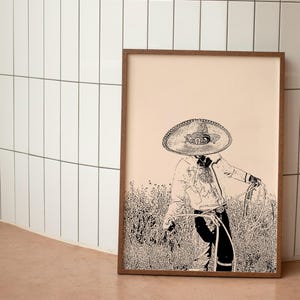 Charro Mexicano Art Print: Chicano Cowboy Folklore (digital Download ...
