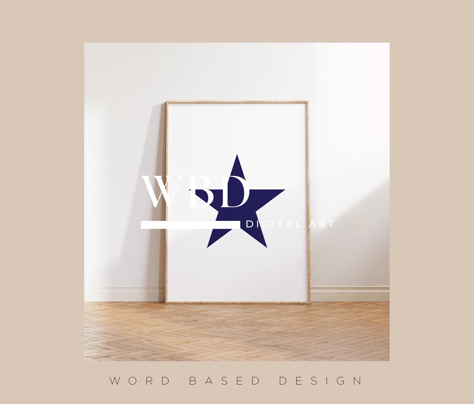 Navy Blue Star Wall Art Aesthetic Wall Art Blue Art Print Aesthetic ...