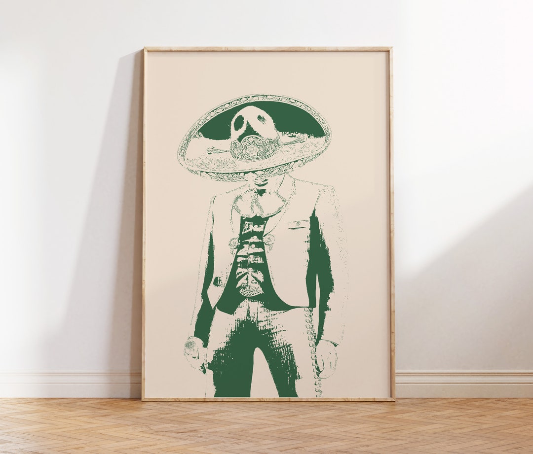 Charro Mexicano Print Mariachi Printable Chicano Wall Art, MX-38 - Etsy