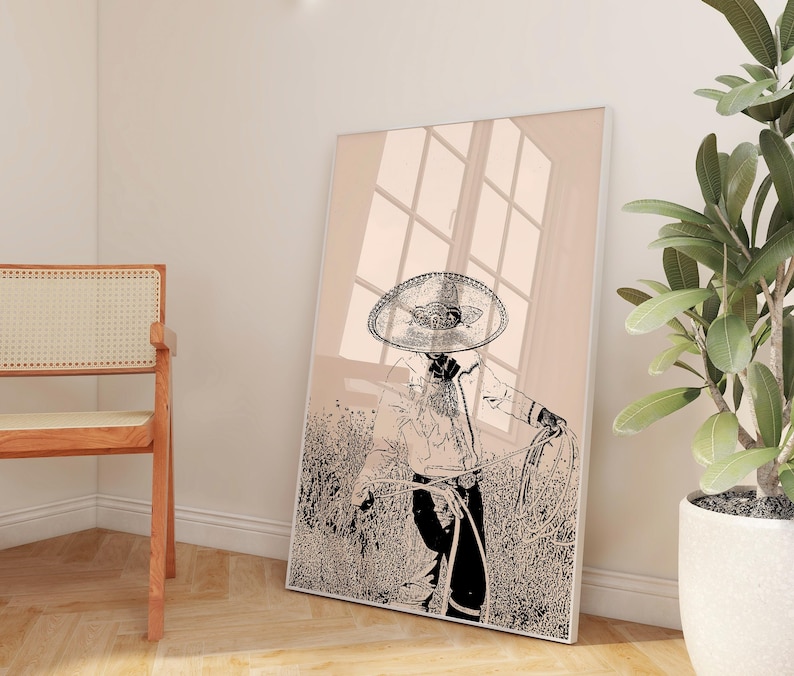 Charro Mexicano Art Print: Chicano Cowboy Folklore (digital Download ...