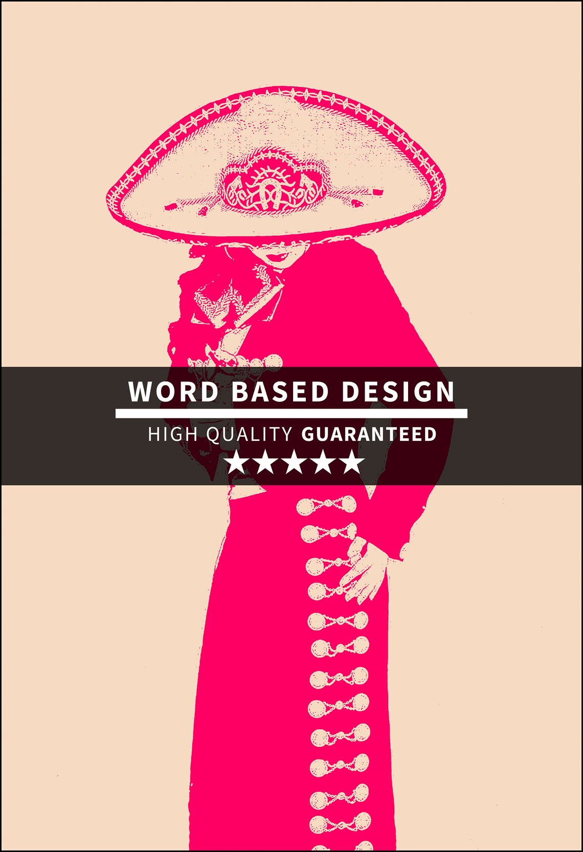 Charra Mexicana Print Mariachi Printable Trendy Mexican Wall Art Girly ...