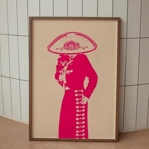 Charra Mexicana Print Mariachi Printable Trendy Mexican Wall Art Girly ...