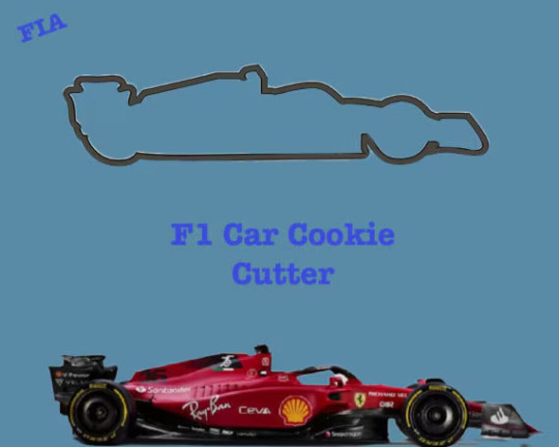 Formula One (F1) Race Car Cookie Cutter and Fondant Cutter - Etsy