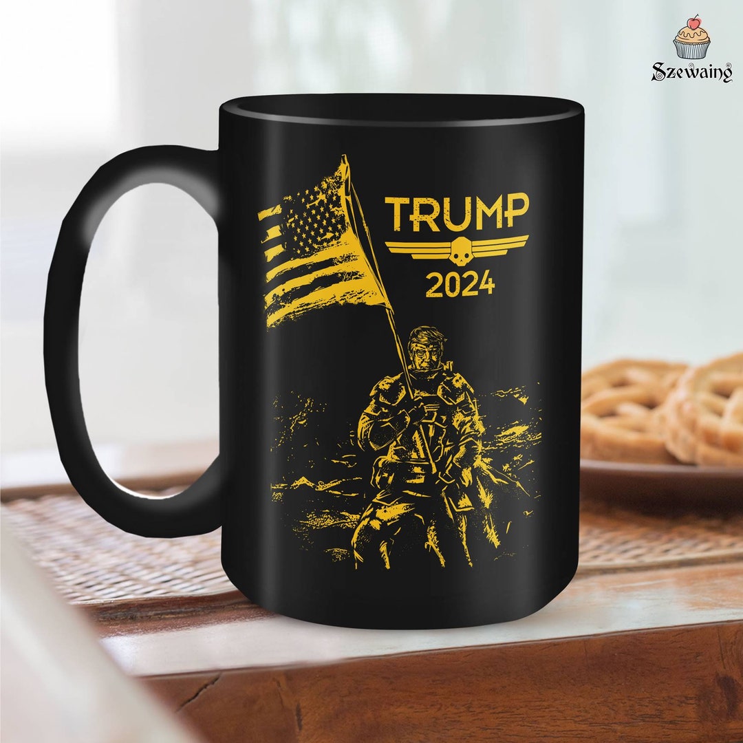 Trump Helldivers Mug, Taste Democracy, 2024 Trump, MAGA 2024 ...