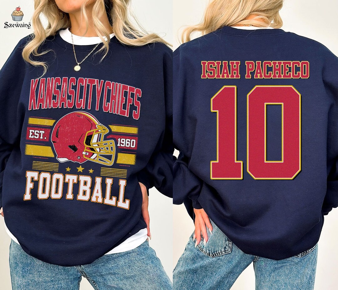 Isiah Pacheco Kansas City Shirt, Football Jersey Shirt, Travis Kelce ...