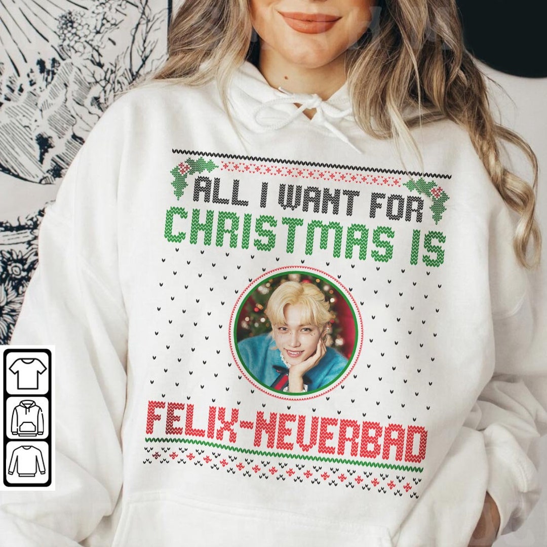 Stray Kids Felix Ugly Christmas Kpop Sweater Santa Claus - Etsy