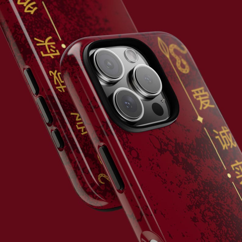 Chinese New Year Snake Phone Case, Love Honesty Diversity Red Tough ...
