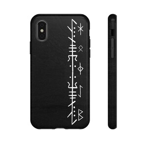Phone Case, Norse Runes Symbols, Mythology Scandinavian Heritage, Sleek ...