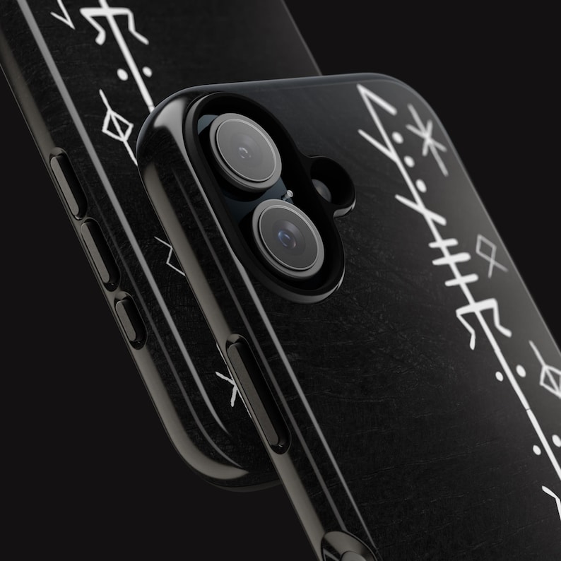 Phone Case, Norse Runes Symbols, Mythology Scandinavian Heritage, Sleek ...