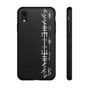 Phone Case, Norse Runes Symbols, Mythology Scandinavian Heritage, Sleek ...