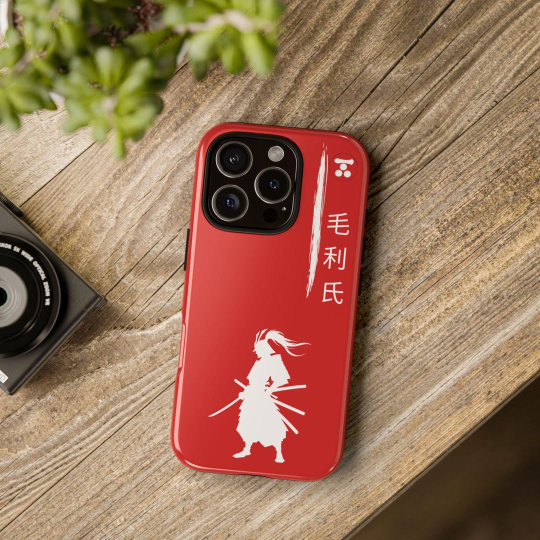 Samurai Phone Case, Mori Clan Symbol Tough Cases Japanese Culture Phone ...