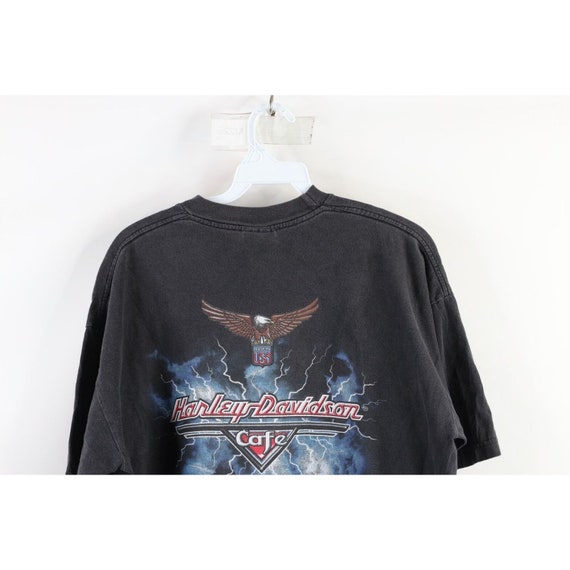 90s Harley Davidson Mens Large Faded Spell Out Eagle … - Gem