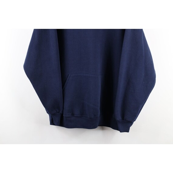 90s Streetwear Mens Large Faded Blank Heavyweight Hoo… - Gem