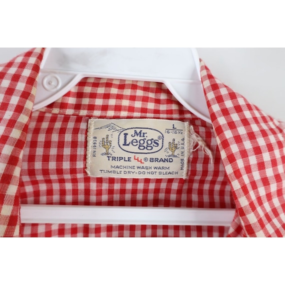 70s Rockabilly Mens Large Western Rodeo Snap Button S… - Gem