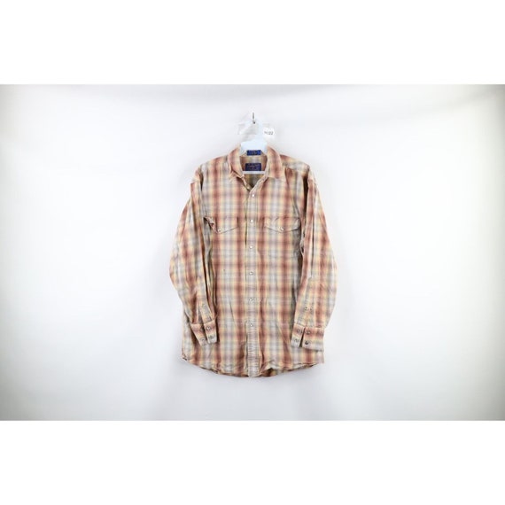 90s Pendleton Mens Small Distressed Western Rodeo Pea… - Gem