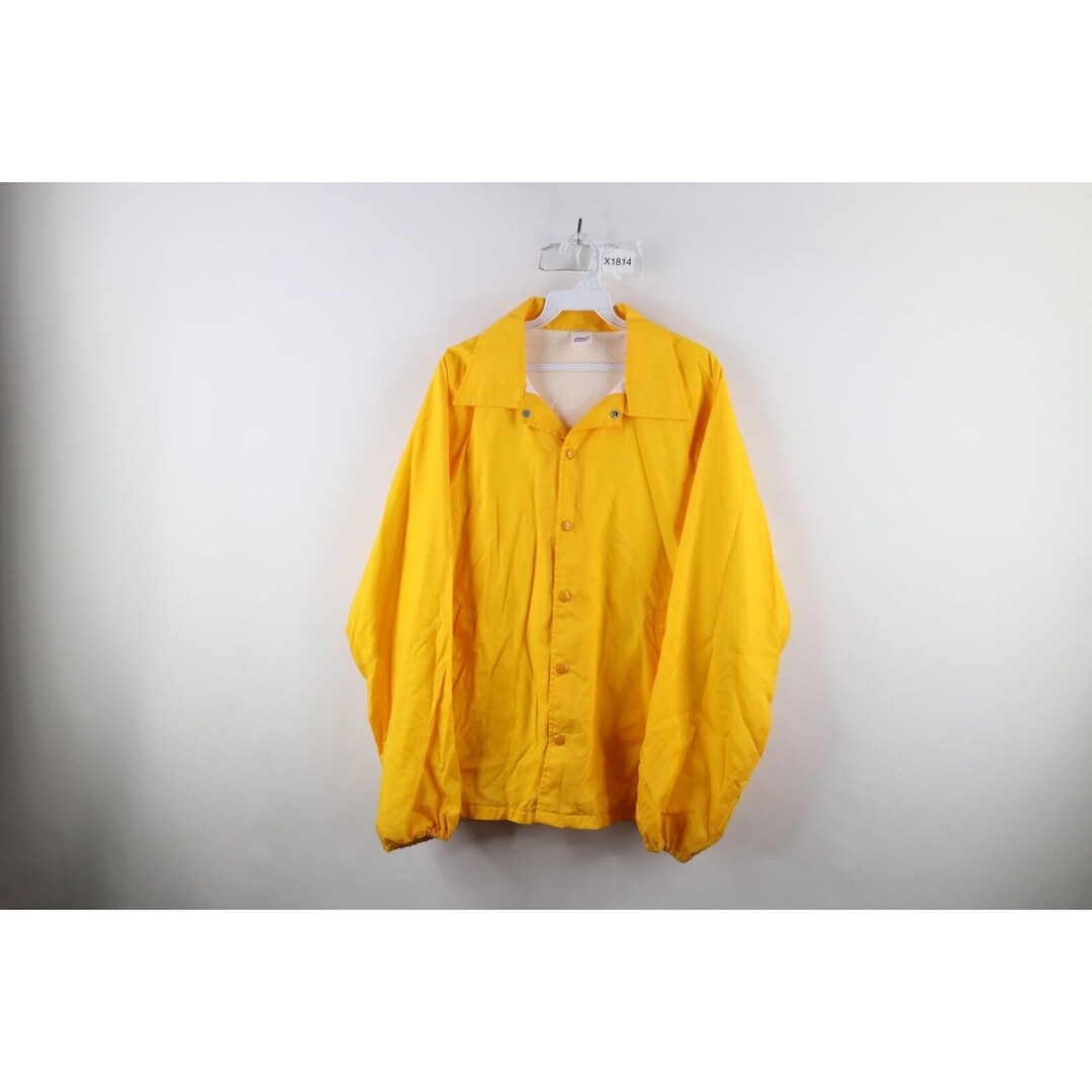 70s Russell Athletic Mens Large Distressed Lined Coach Coaches Jacket ...