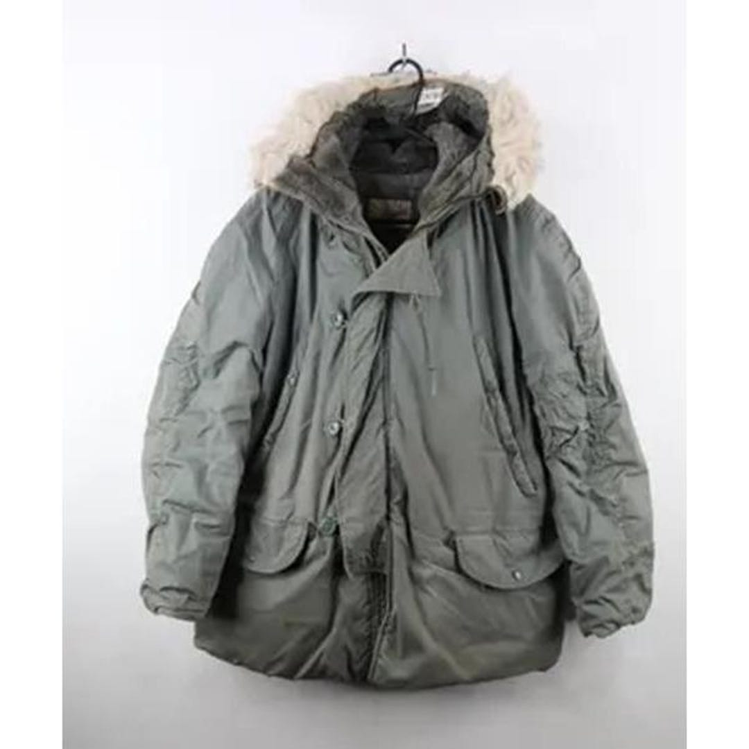 70s Vietnam War Mens Large Distressed Extreme Cold Weather N3B Parka Jacket, 1970s Snorkel Parka ...