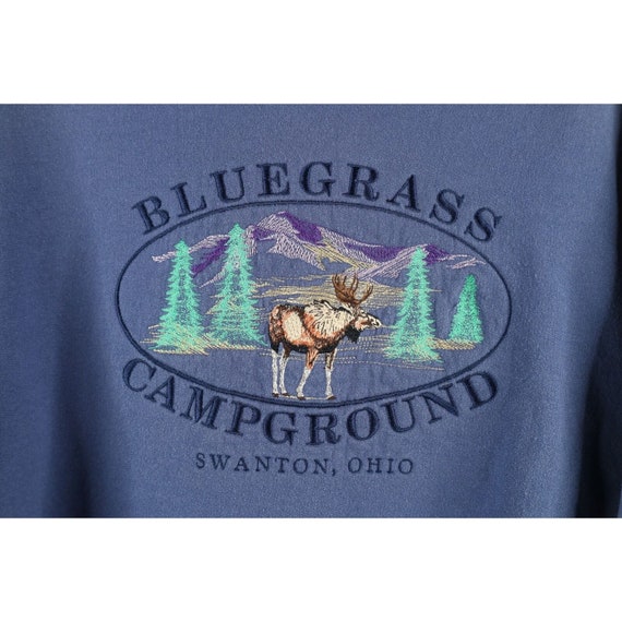 90s Womens Medium Faded Bluegrass Campground Ohio Mou… - Gem