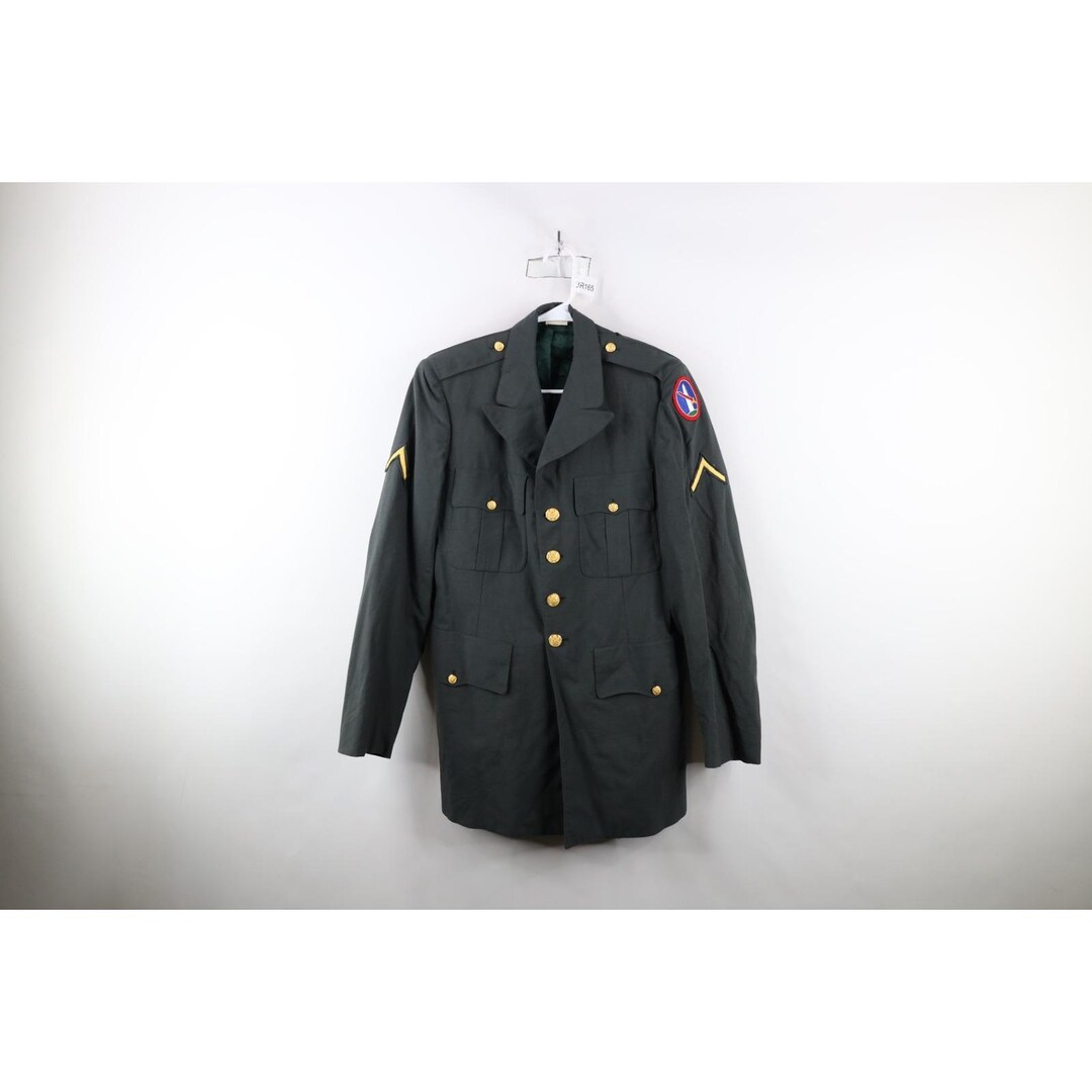 60s Vietnam War Mens 38 XL Wool Tropical AG-344 Class 3 Army Officer ...