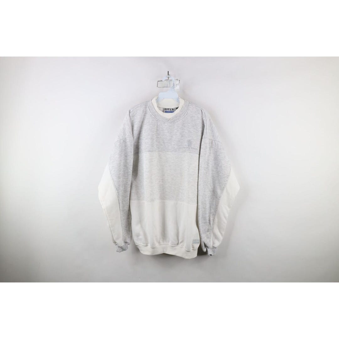 90s Mens Large Spell Out Cooper Tires Striped Color Block Sweatshirt ...